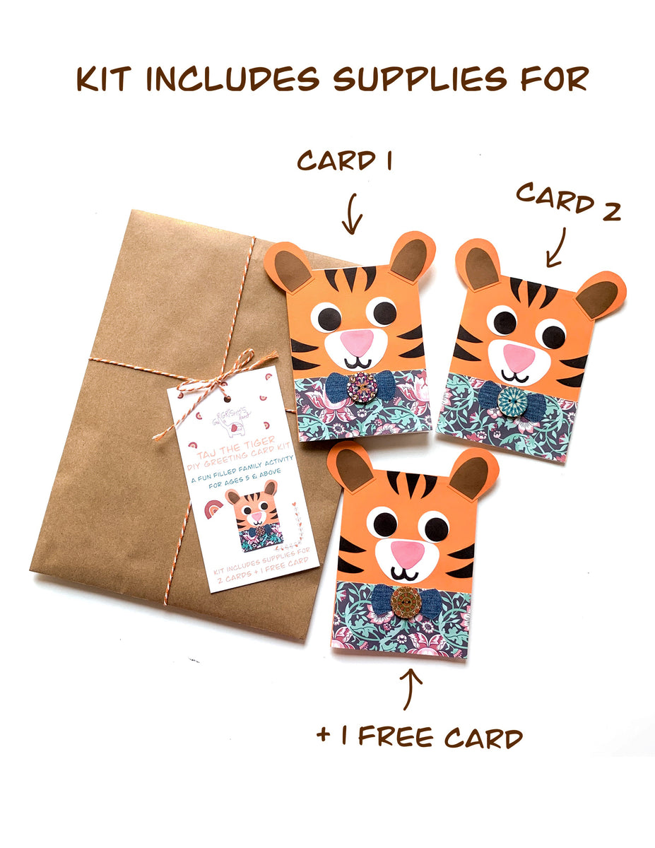 Tiger DIY Greeting Card Kit – Grishm's Gala Land